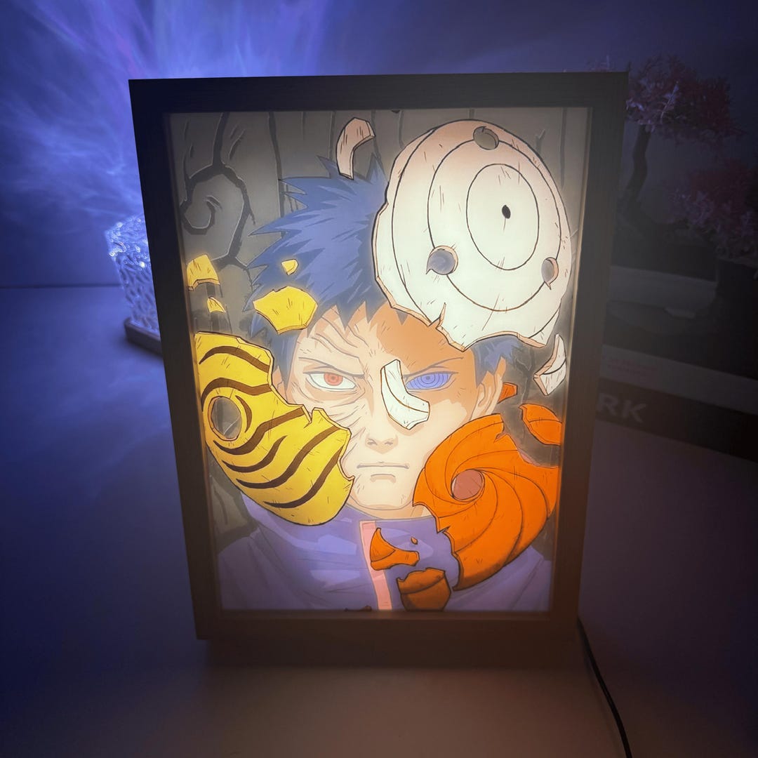 Light Frame Obito Uchiha - Naruto / Anime Poster / Obito Poster - Etsy