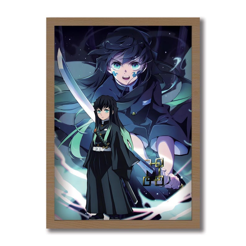 Light Frame Muichiro Tokito - Demon Slayer / Anime Poster - Etsy Australia