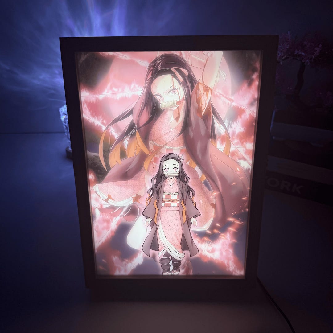Light Frame Nezuko Kamado - Demon Slayer / Anime Poster - Etsy