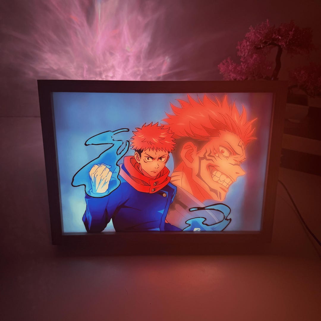 Light Frame Yuji X Sukuna - Jujutsu Kaisen / Anime Poster / Yuji Poster ...