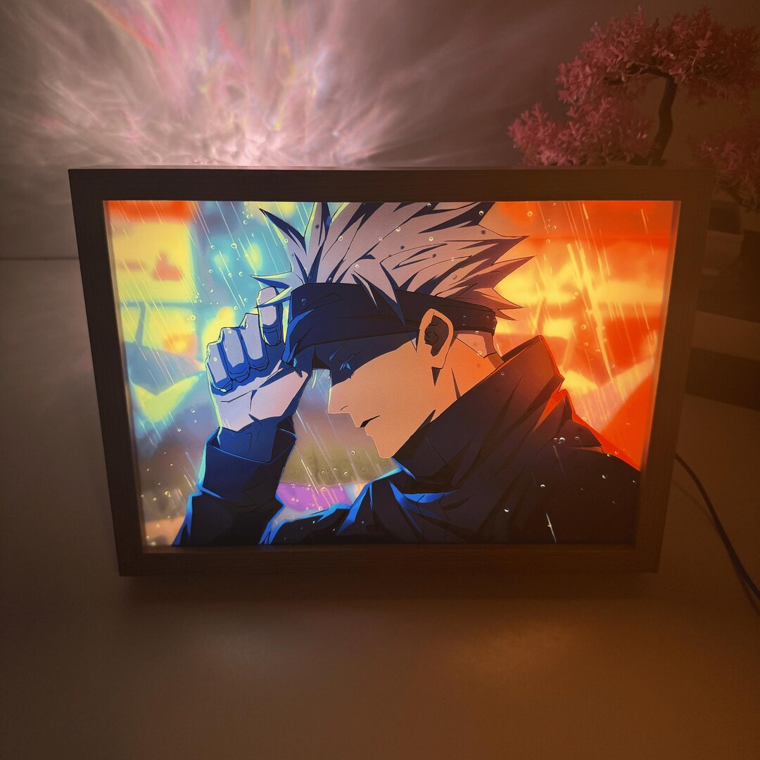 Light Frame Satoru Gojo Neon - Jujutsu Kaisen / Anime Poster / Satoru ...