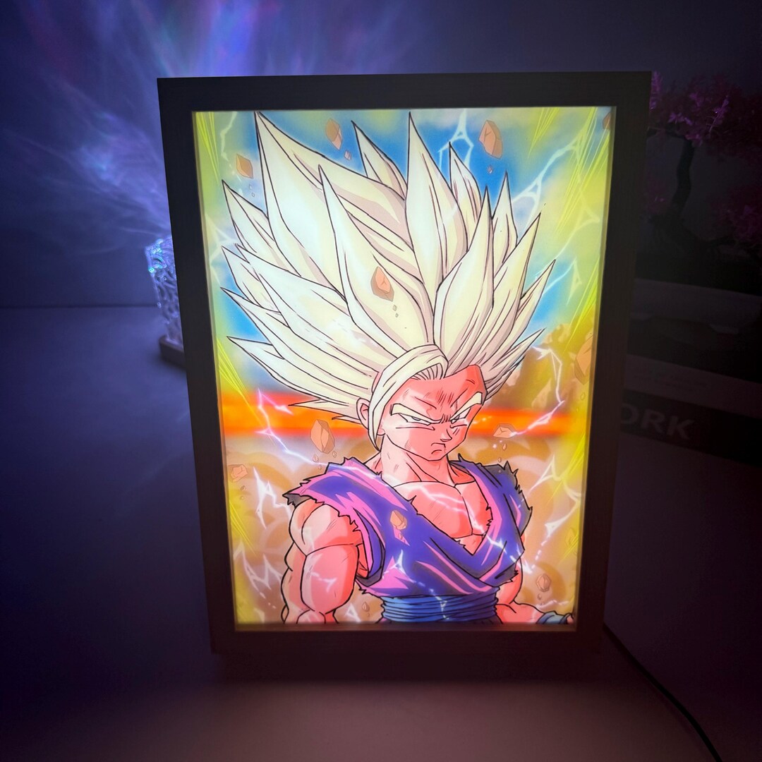 Light Frame Gohan SSJ2 - Dragon Ball / Anime Poster / Gohan SSJ2 Poster ...