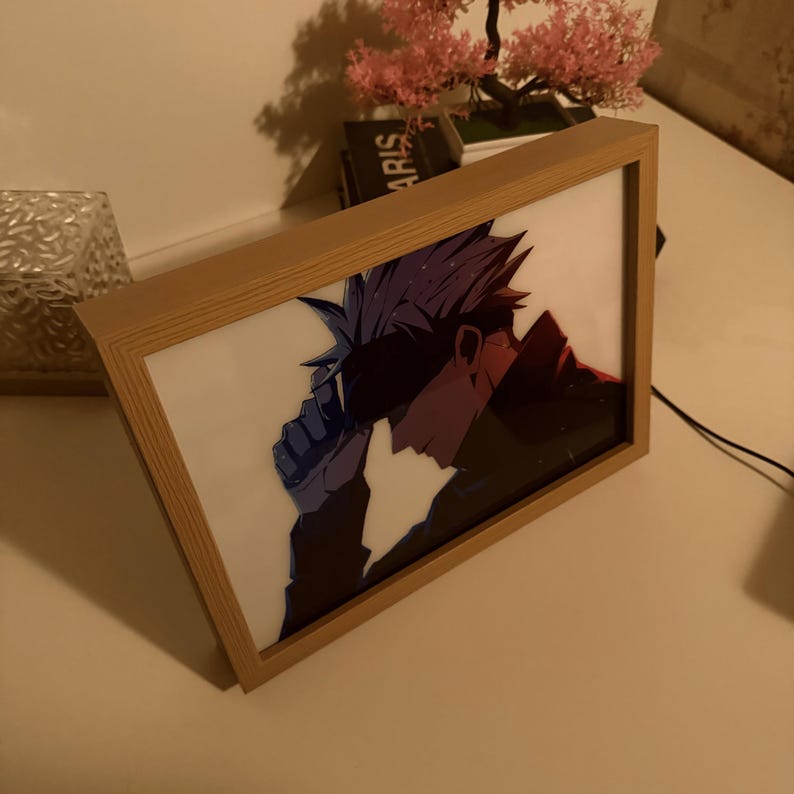 Light Frame Satoru Gojo Neon - Jujutsu Kaisen / Anime Poster / Satoru ...