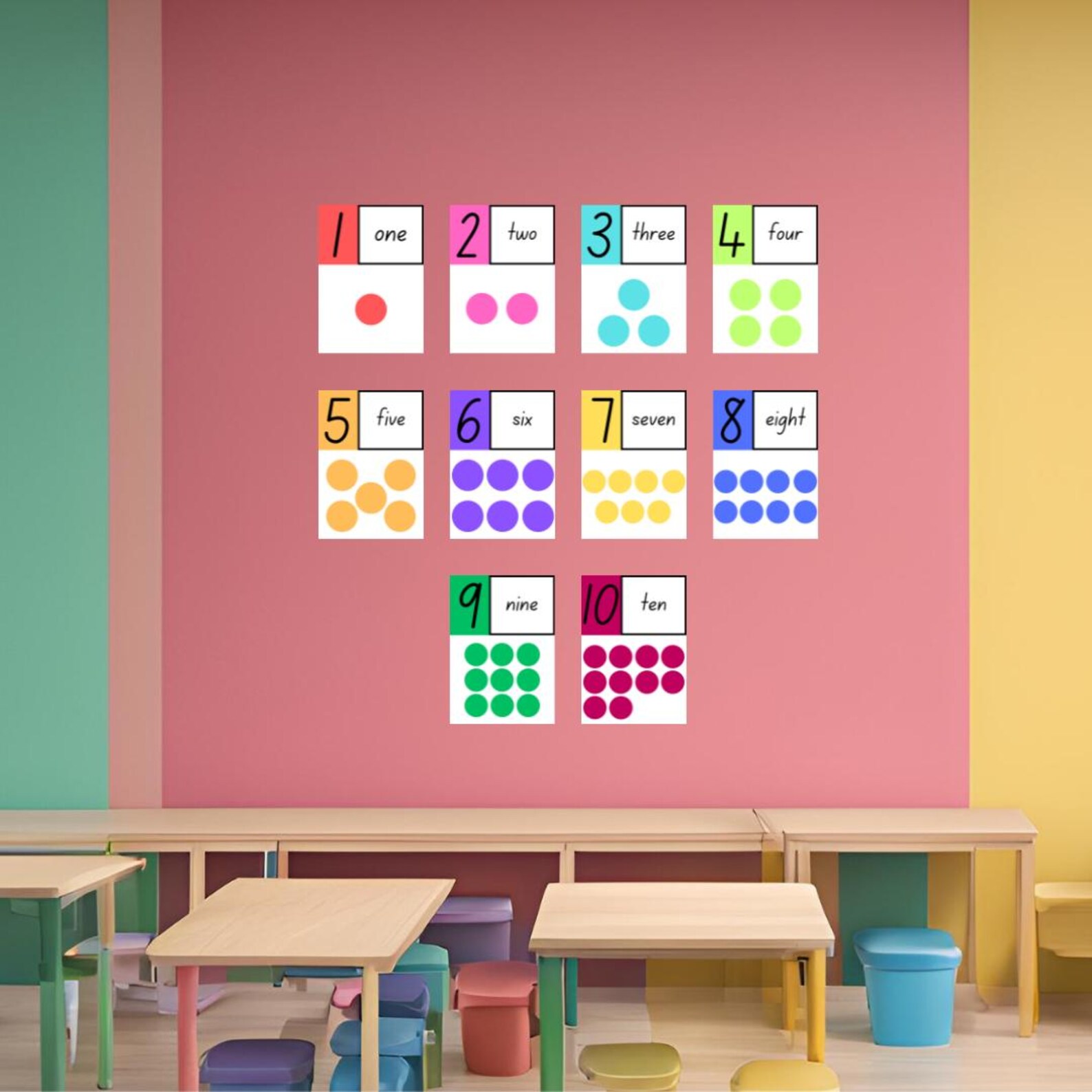 Numbers Posters 1-10 | Numbers | Numeracy | Preschool | School |poster ...