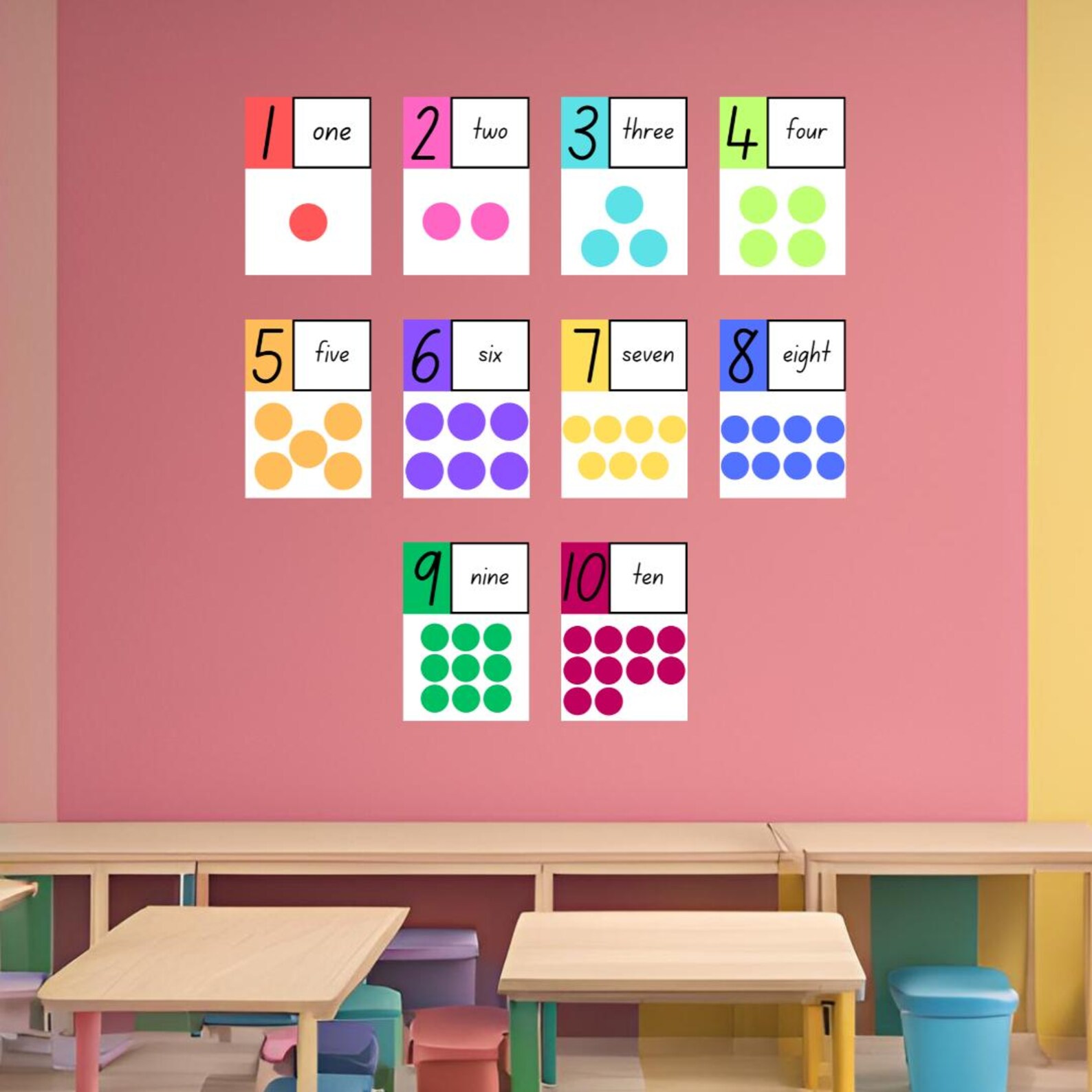 Numbers Posters 1-10 | Numbers | Numeracy | Preschool | School |poster ...