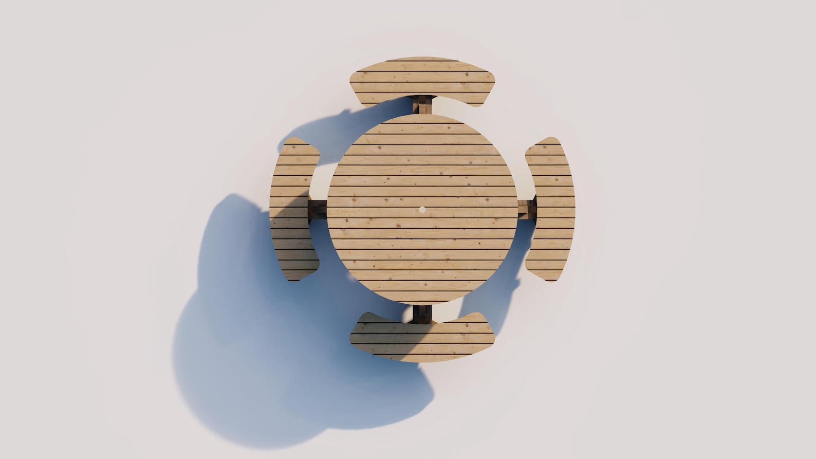 Round Picnic Table DIY Plans – Digital Woodworking Blueprint - Etsy