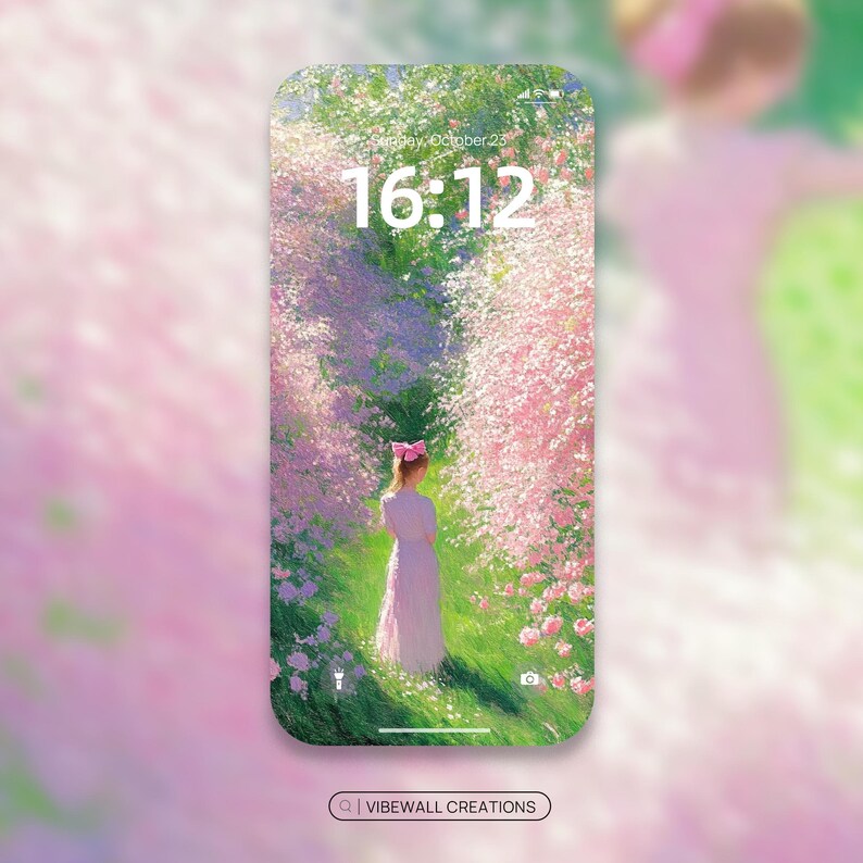 Enchanted Garden Wallpaper | Aesthetic 4K Digital Instant Download ...