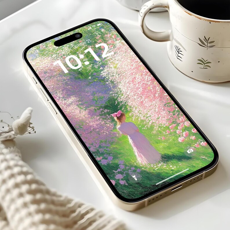 Enchanted Garden Wallpaper | Aesthetic 4K Digital Instant Download ...