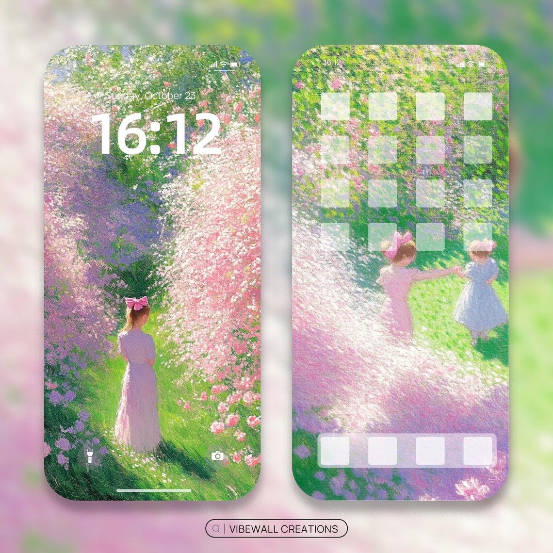 Enchanted Garden Wallpaper | Aesthetic 4K Digital Instant Download ...