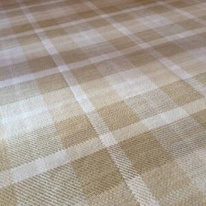 Hand Woven Neutral Wool Rug 9 X 12, Beige Plaid Grid Large Woven Wool ...