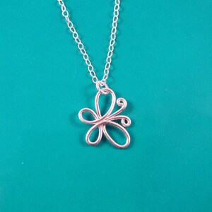 Wire Butterfly Necklace Sterling Silver-14k Rose Gold-gold Filled ...