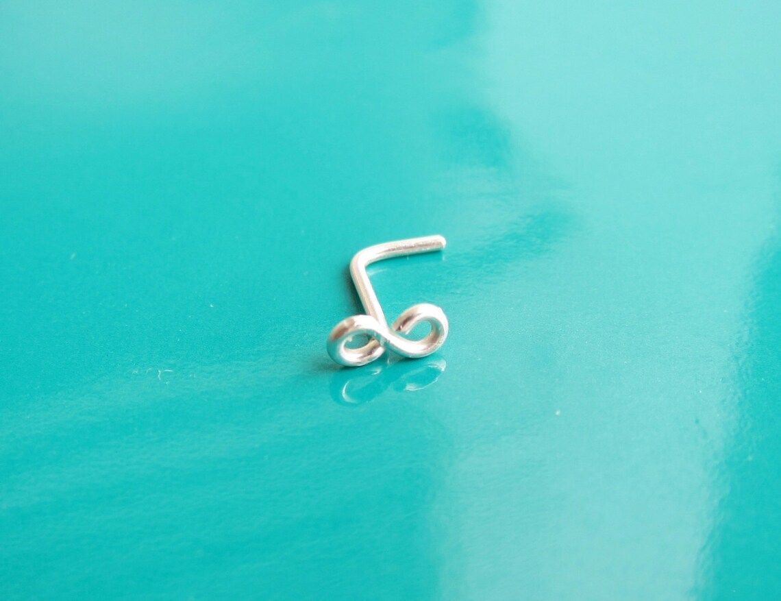 Tiny Infinity Piercing Nose Ring-infinity Nose Ring-piercing - Etsy