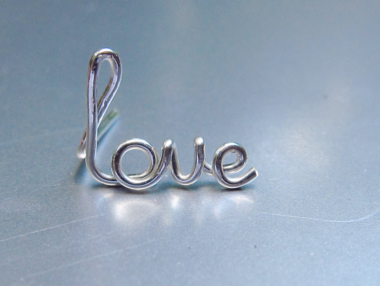 Love Earring in Sterling Silver Word Ear Crawler Gold Love - Etsy