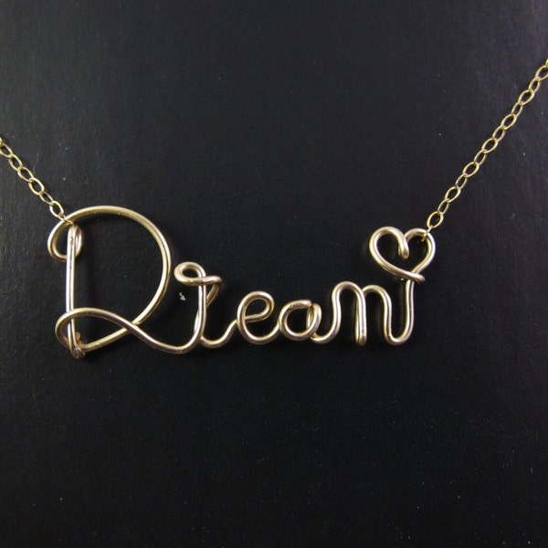 Wire Word Necklace - Etsy