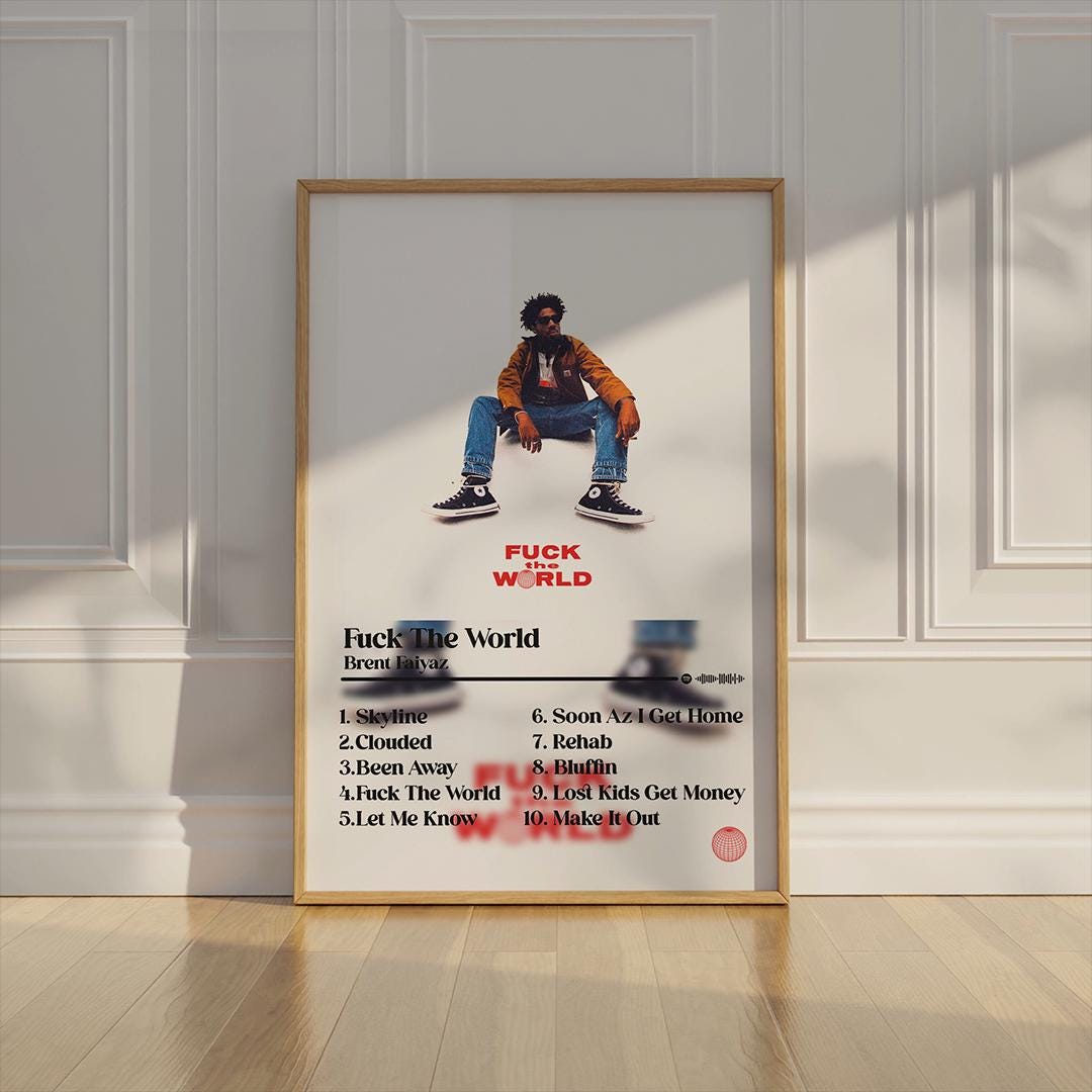 Brent Faiyaz Poster | F* the World Poster | Brent Faiyaz F* the World ...