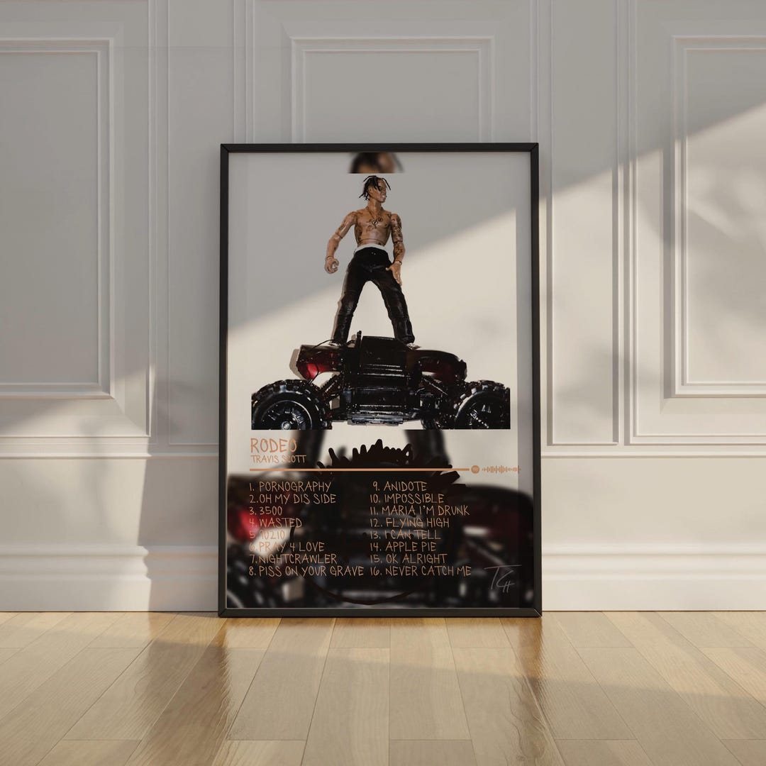 Travis Scott Rodeo Poster | Rodeo Poster | Travis Scott Poster | Album ...