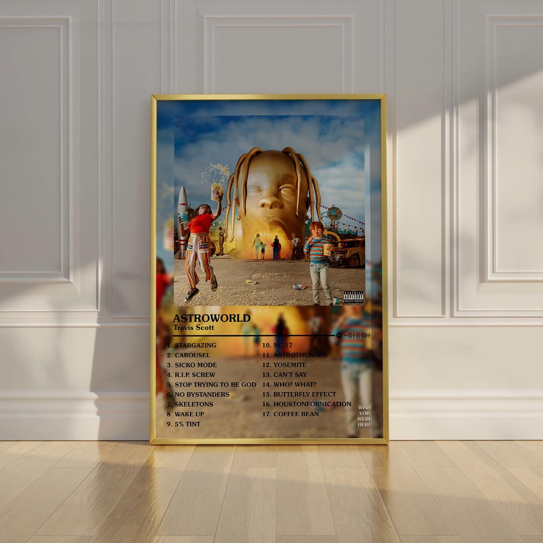 Astroworld Poster | Travis Scott Poster | Travis Scott Astroworld ...