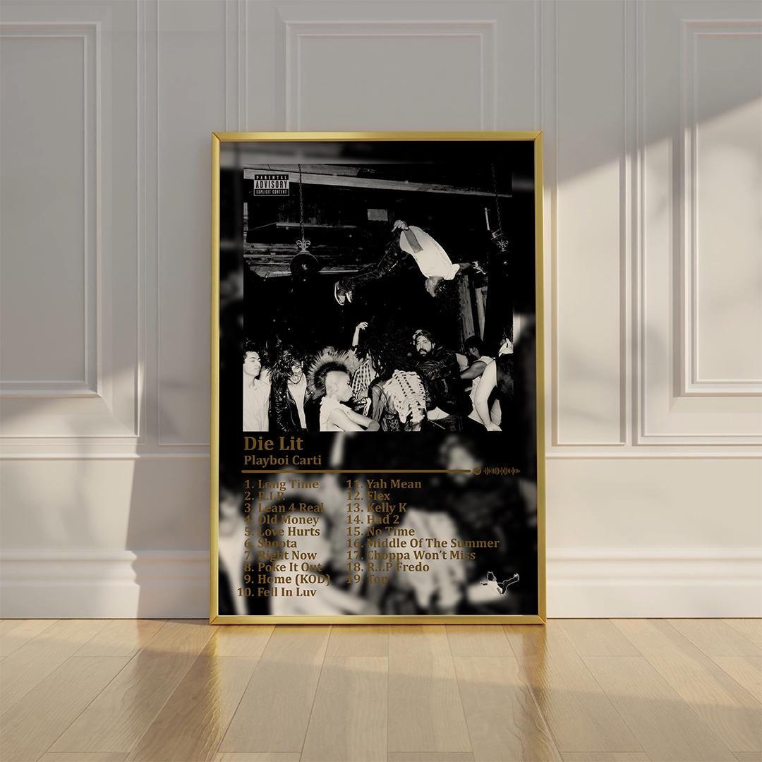 Playboi Carti Die Lit Poster | Die Lit Poster | Playboi Carti Poster ...