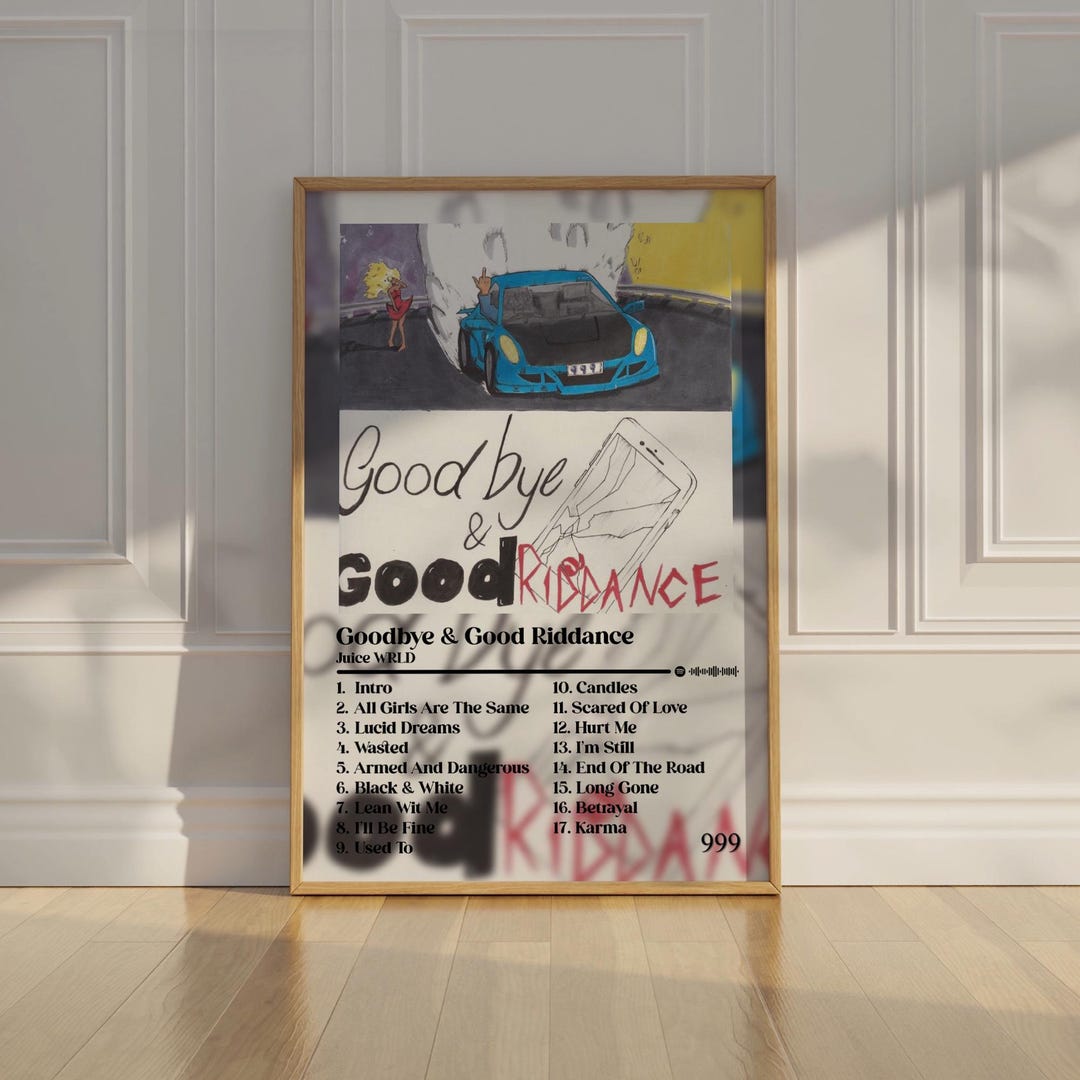Juice WRLD Goodbye & Good Riddance Poster | Juice WRLD Poster | Goodbye ...