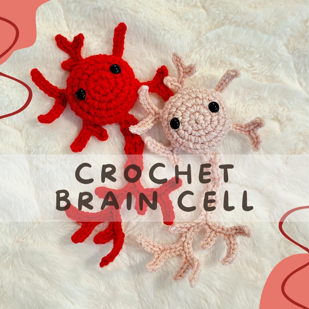 Brain Cell Handmade Crochet Plush/amigurumi - Etsy