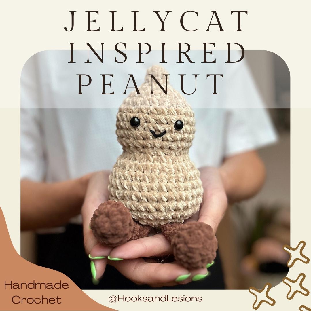 Jellycat Inspired Peanut Crochet Plush/amigurumi - Etsy