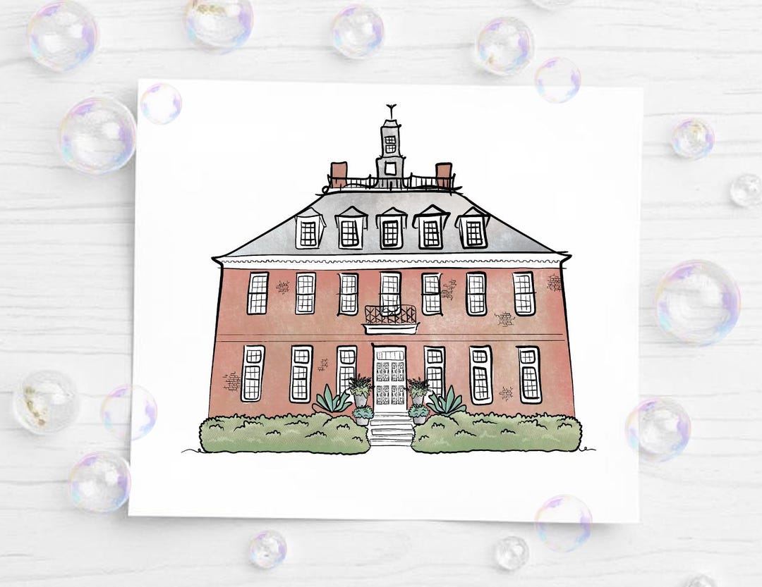 Coxhall Gardens - Cox Mansion - Color JPG & PNG - Etsy