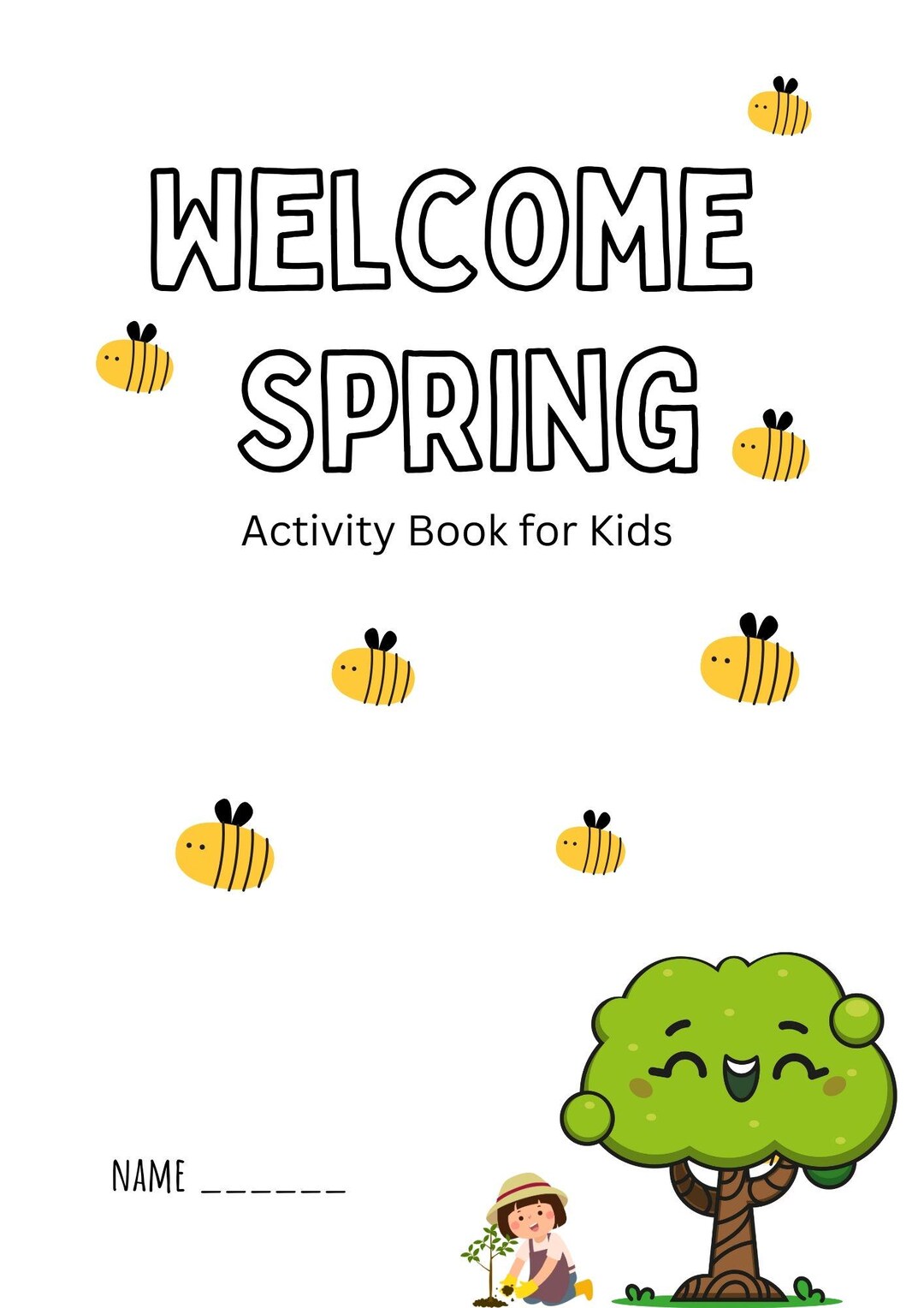 Welcome Spring Activity Book for Kids K-2 - Etsy