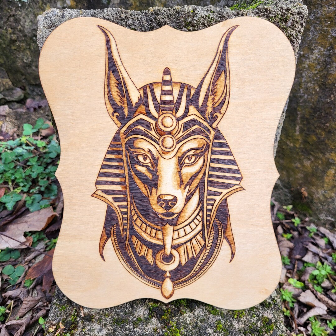 Made to Order. Hand Wood Burned Anubis Wall Hanging. Pyrography ...