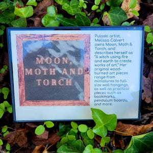 Hand Wood Burned Moth Maiden Basswood Wall Hanging. Pyrography. Goddess ...