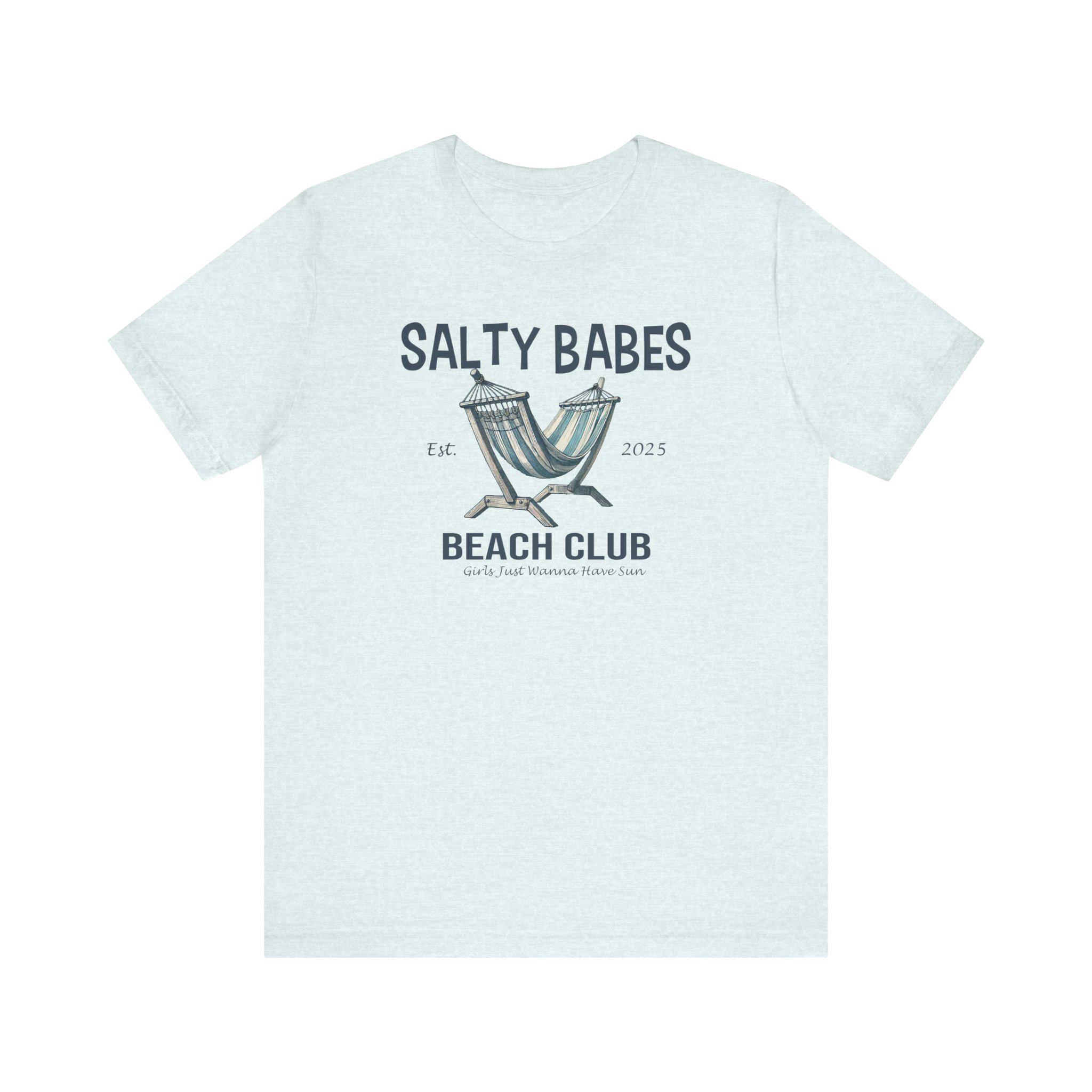 Salty Babes Beach Club T-shirt , Coastal Vibes & Sun-kissed Style, TMA Inspirations - Etsy