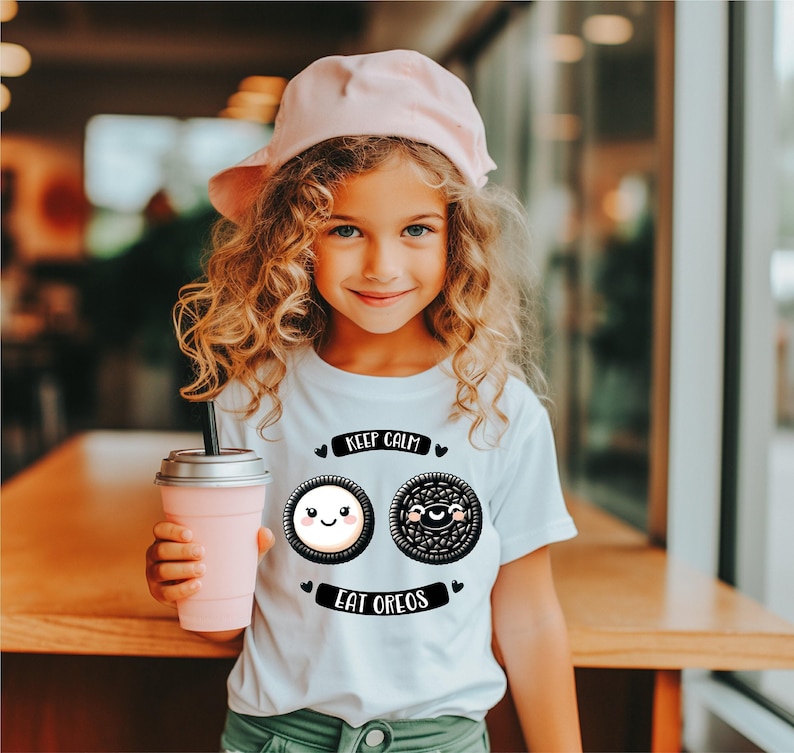 Kawaii Oreo T-shirt: Keep Calm, Eat Oreos - Ice Cream Party - Etsy