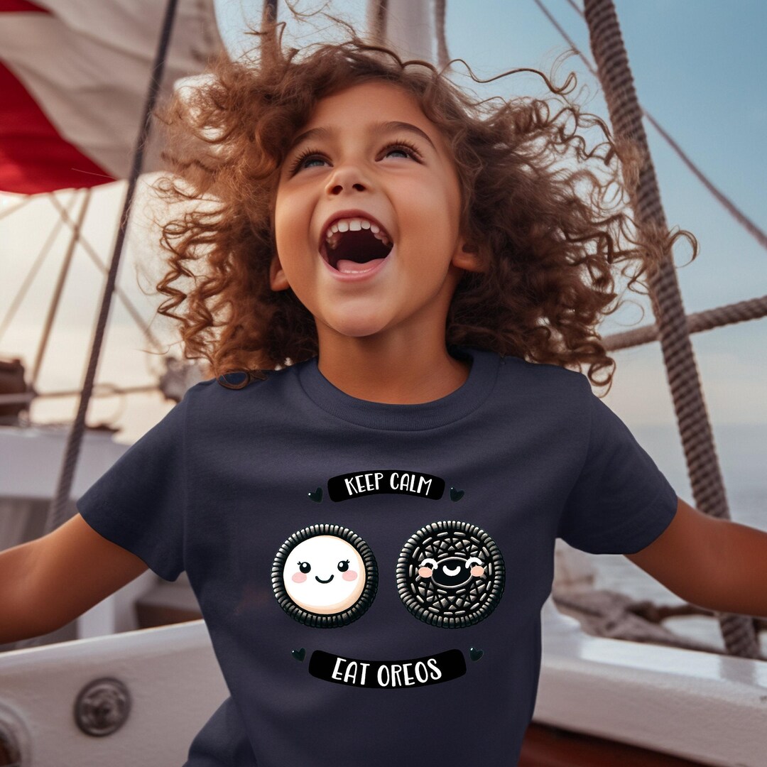 Keep Calm Eat Oreos Shirt, National Oreo Day Shirt, Kawaii Oreo T-shirt ...