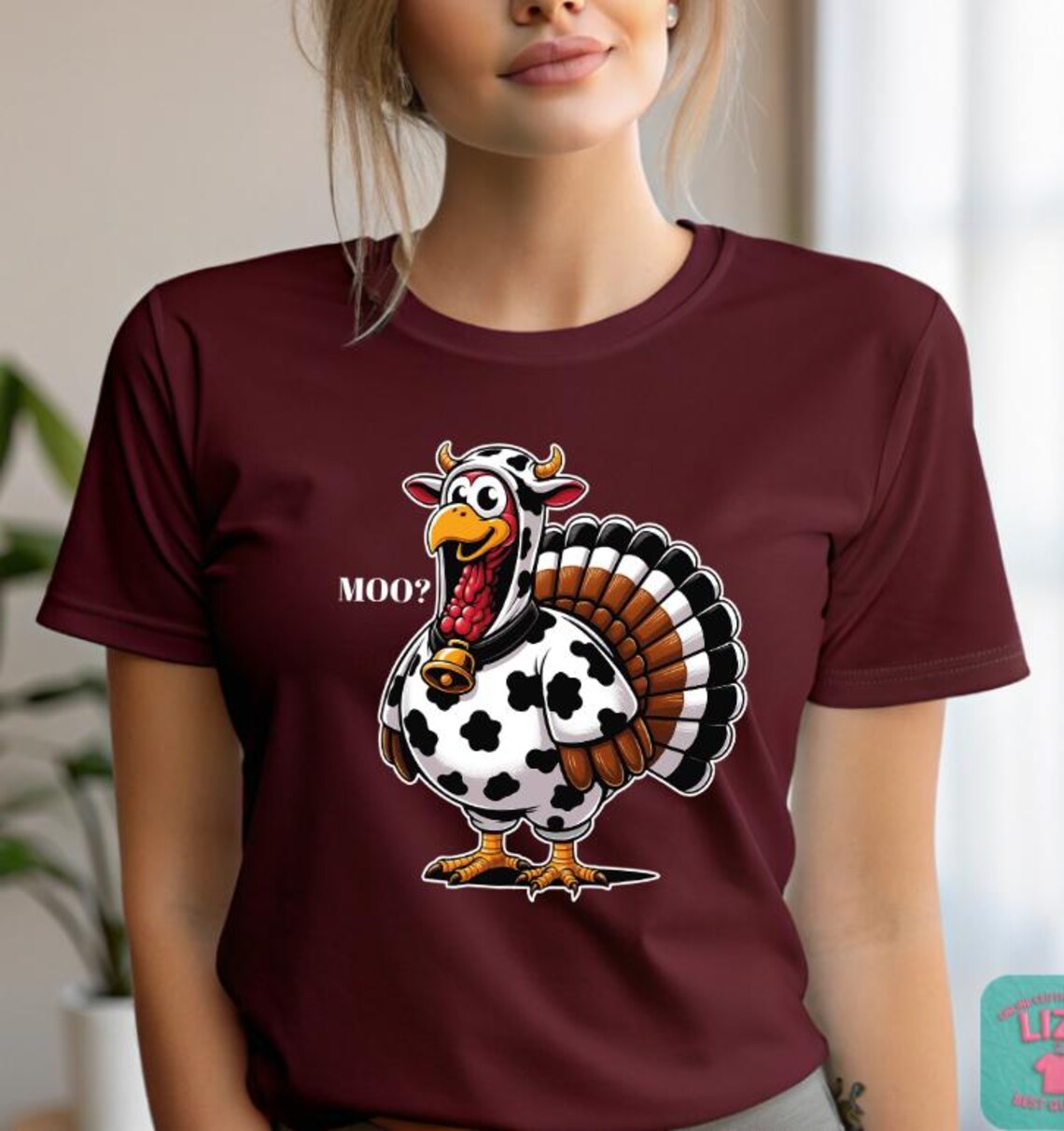 Funny Cow Turkey Thanksgiving Shirt, Moo Turkey Tee - Etsy