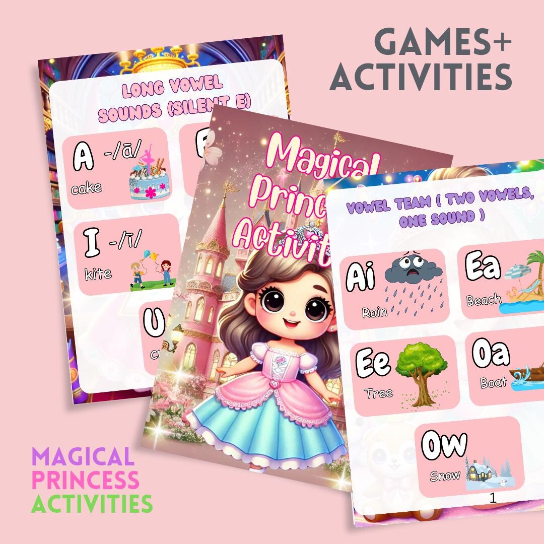 Magical Princess Activities|fun & Printable Games for Kids|editable in ...