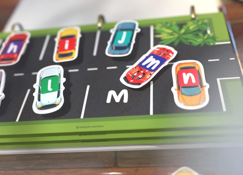 Parking Alphabet, Montessori - Printable Activity for Toddlers. With ...