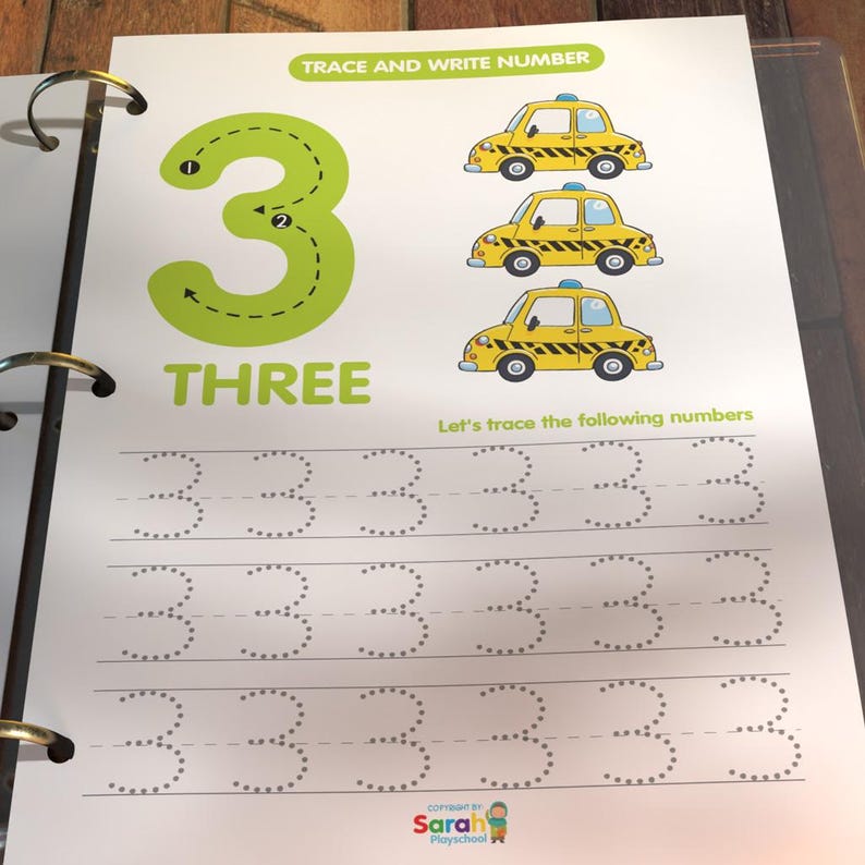TRACING NUMBER 0-20 Worksheets for Preschool + Kindergarten - Etsy