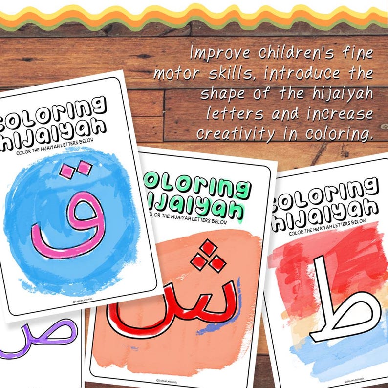 Hijaiyah Letters Coloring - Etsy