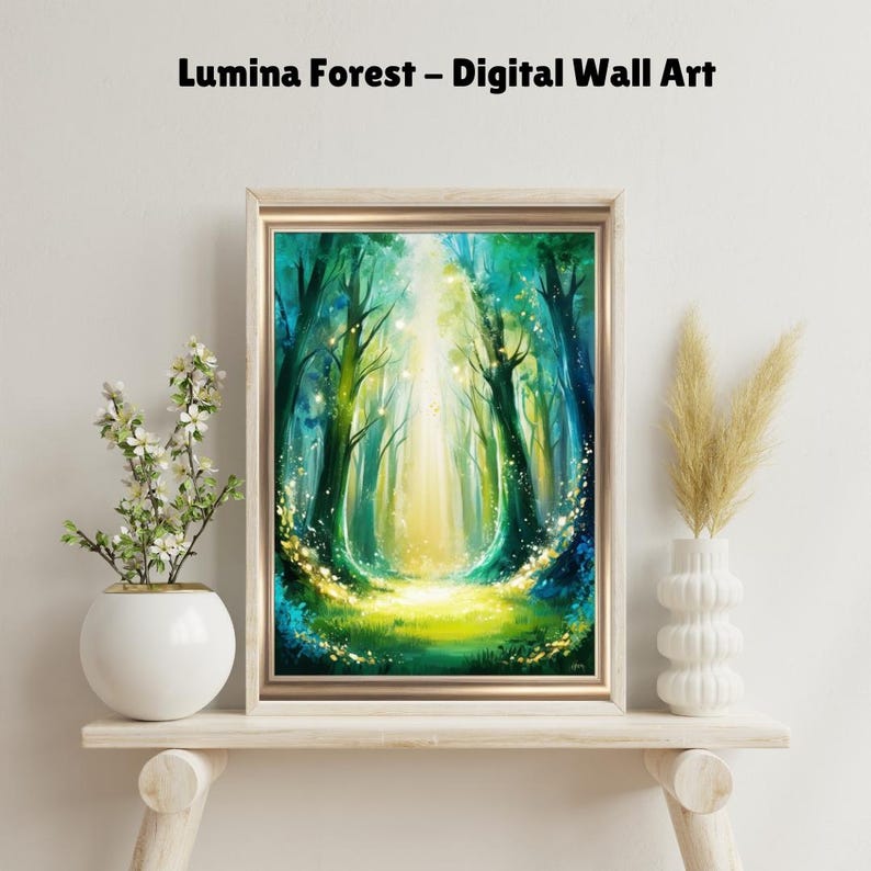 Lumina Forest - Digital Wall Art - Etsy