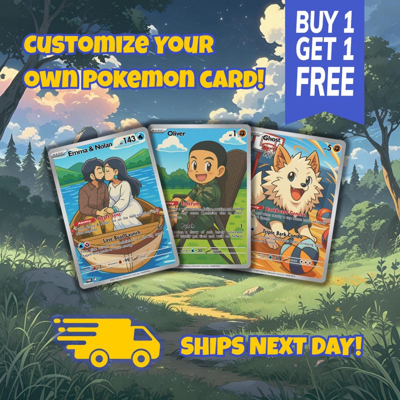 Fan Made Pokémons Cards - Etsy