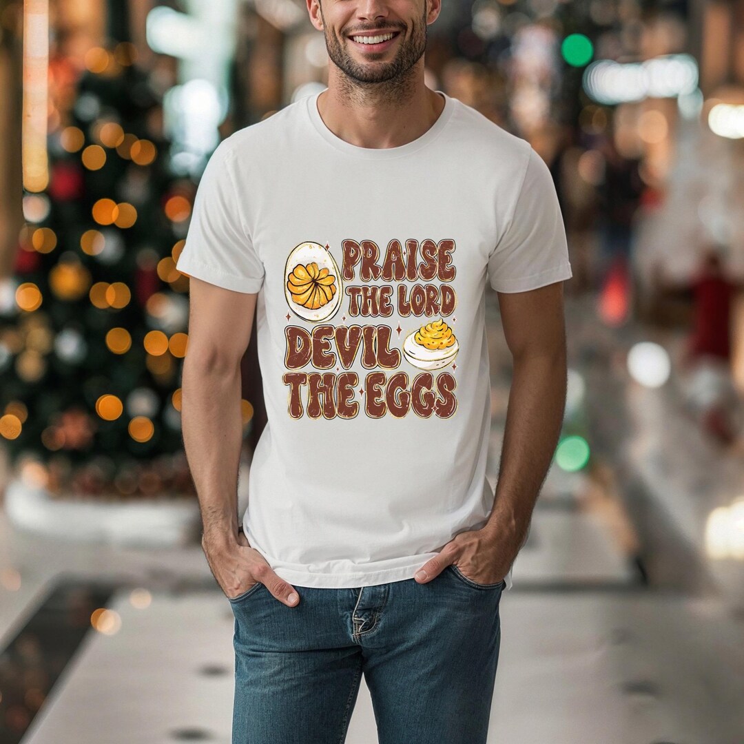 Praise the Lord Devil the Eggs T-shirt, Funny Easter Tee - Etsy