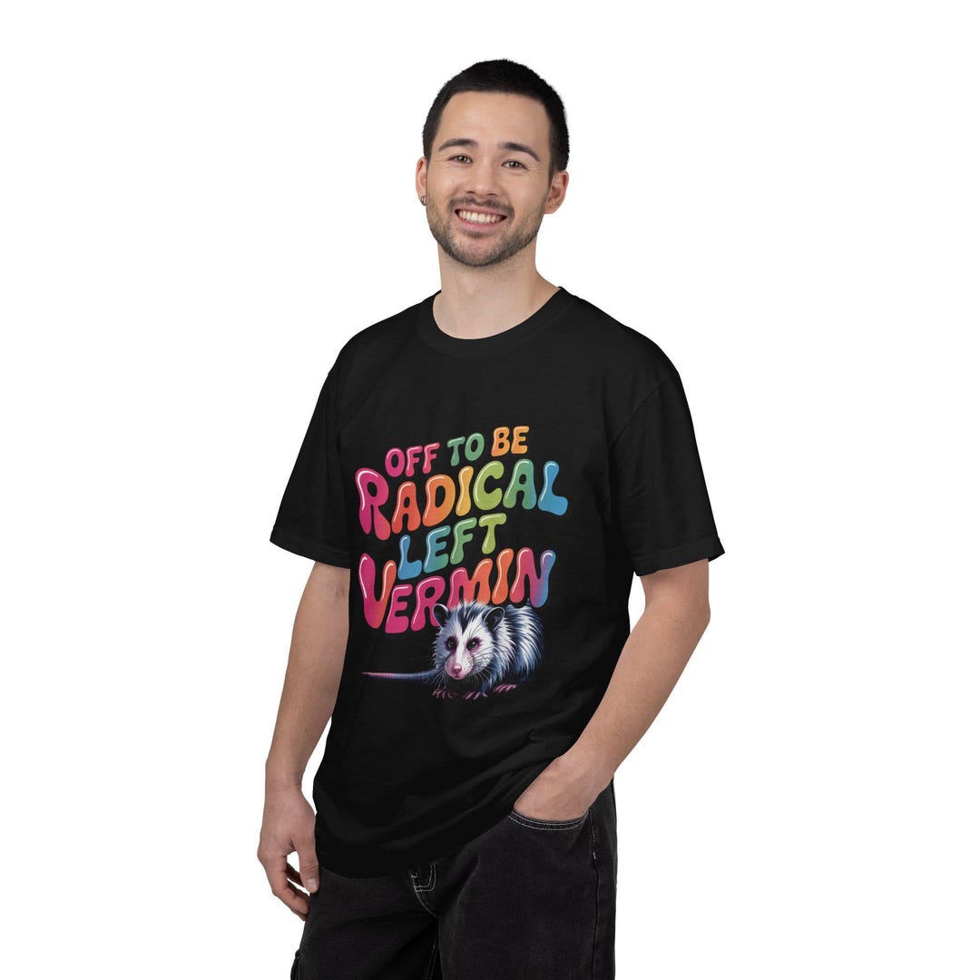 Off to Be Radical Left Vermin T-shirt | Possum Graphic Tee - Etsy
