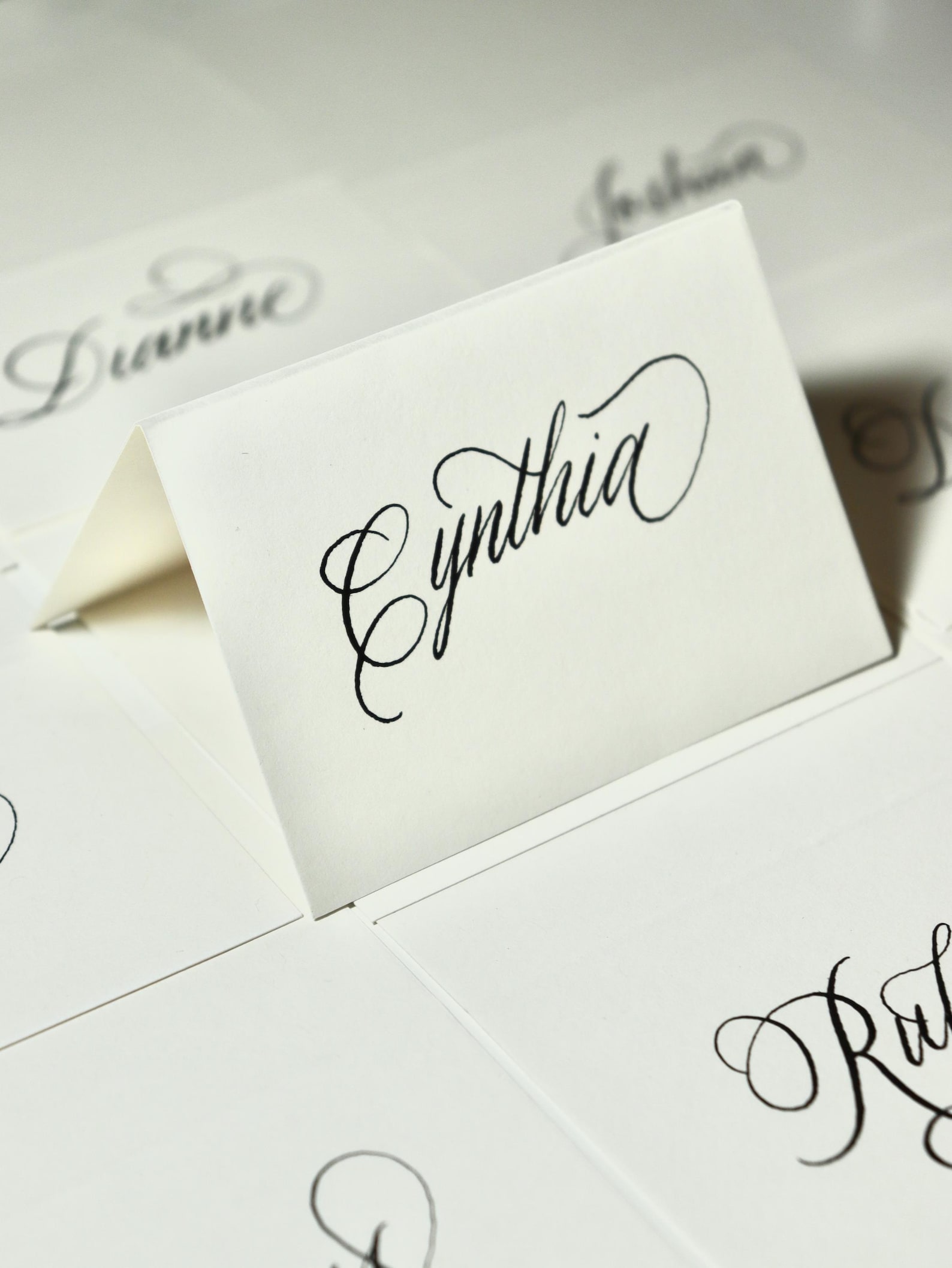 Wedding Place Cards / Handwritten Name Cards / Custom Calligraphy - Etsy
