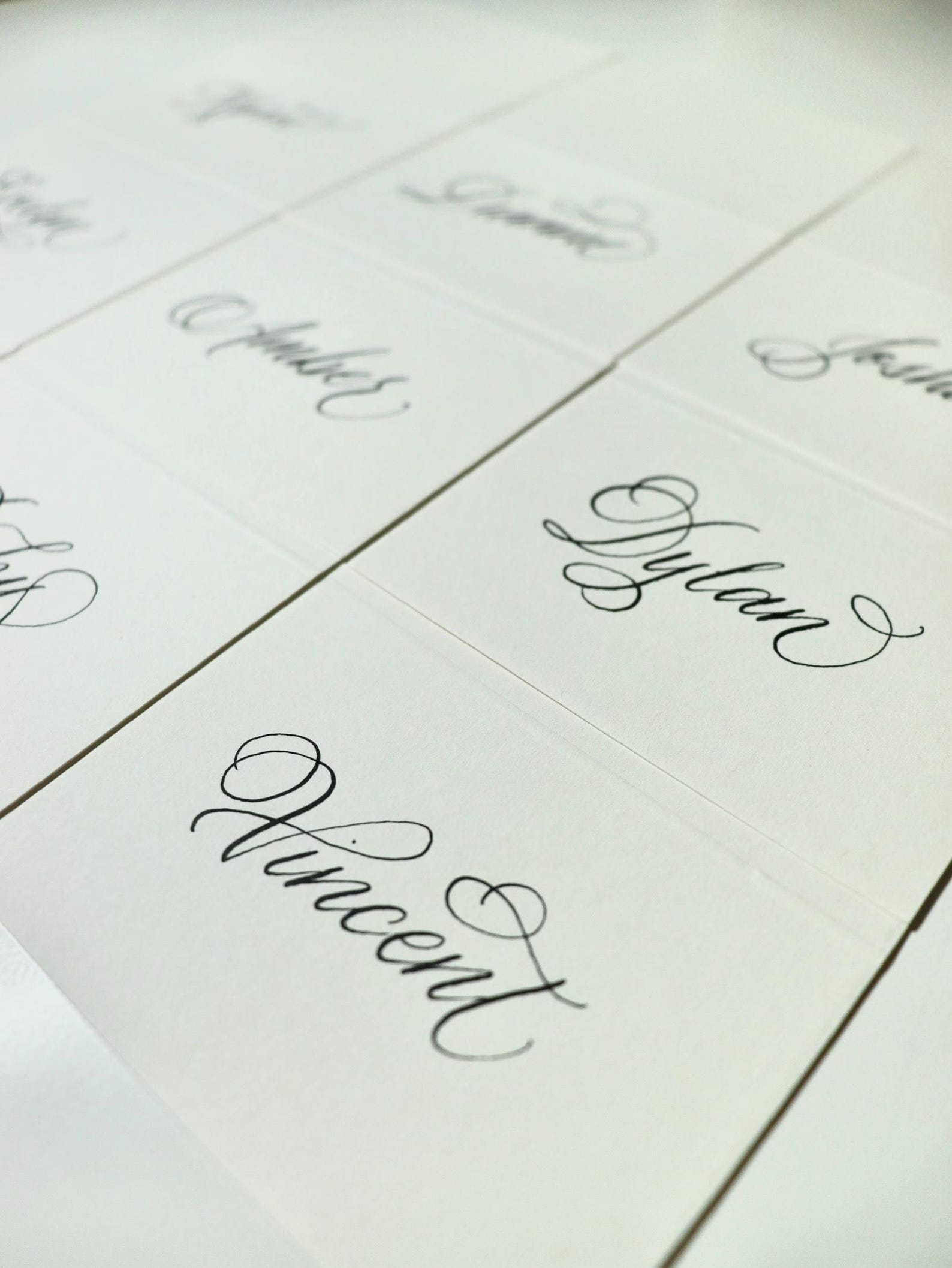 Wedding Place Cards / Handwritten Name Cards / Custom Calligraphy - Etsy