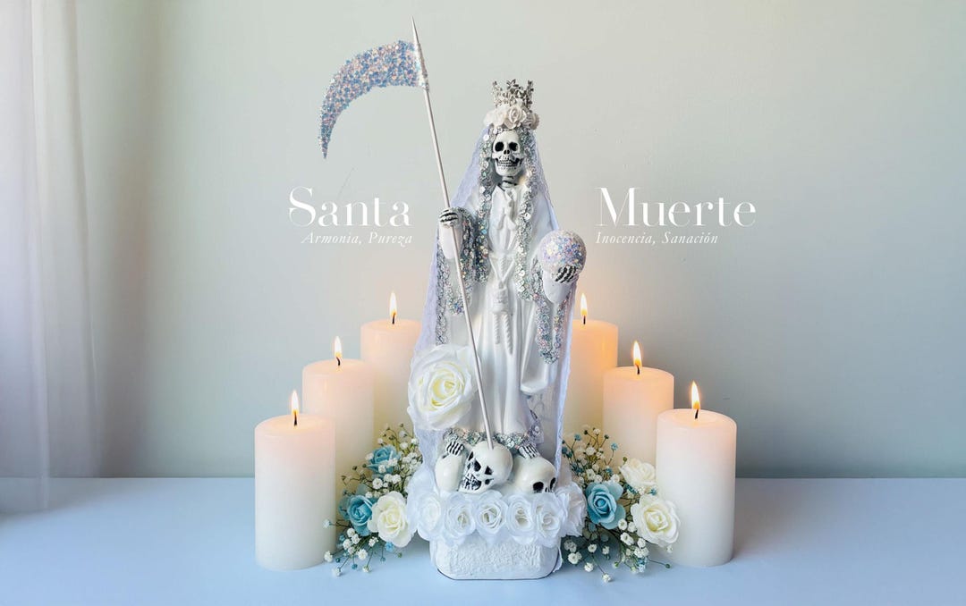 White Holy Death - Statue of Peace, Harmony, Purity, Innocence, Healing ...