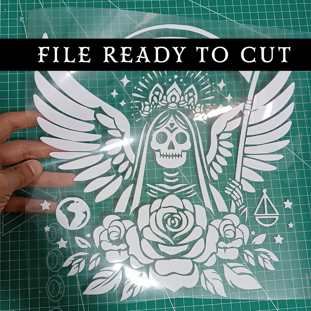 Santa Muerte / 8 Designs / Saint Death / SVG / White Girl Clip Art ...
