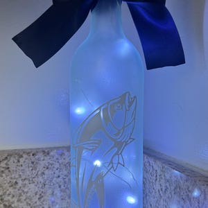 Tuna Lighted Wine Bottle - Etsy