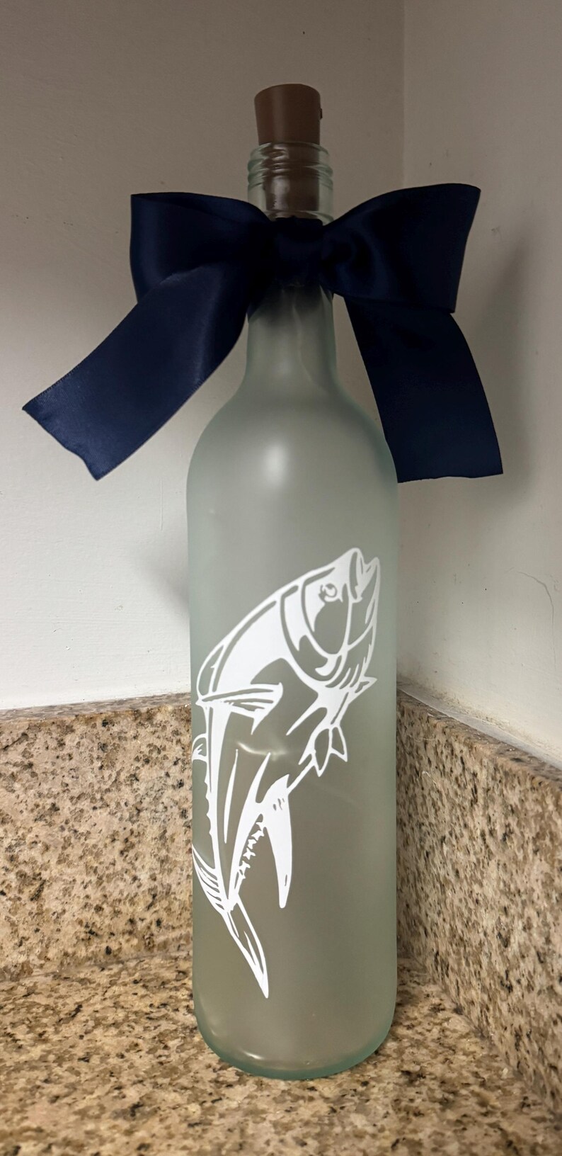 Tuna Lighted Wine Bottle - Etsy