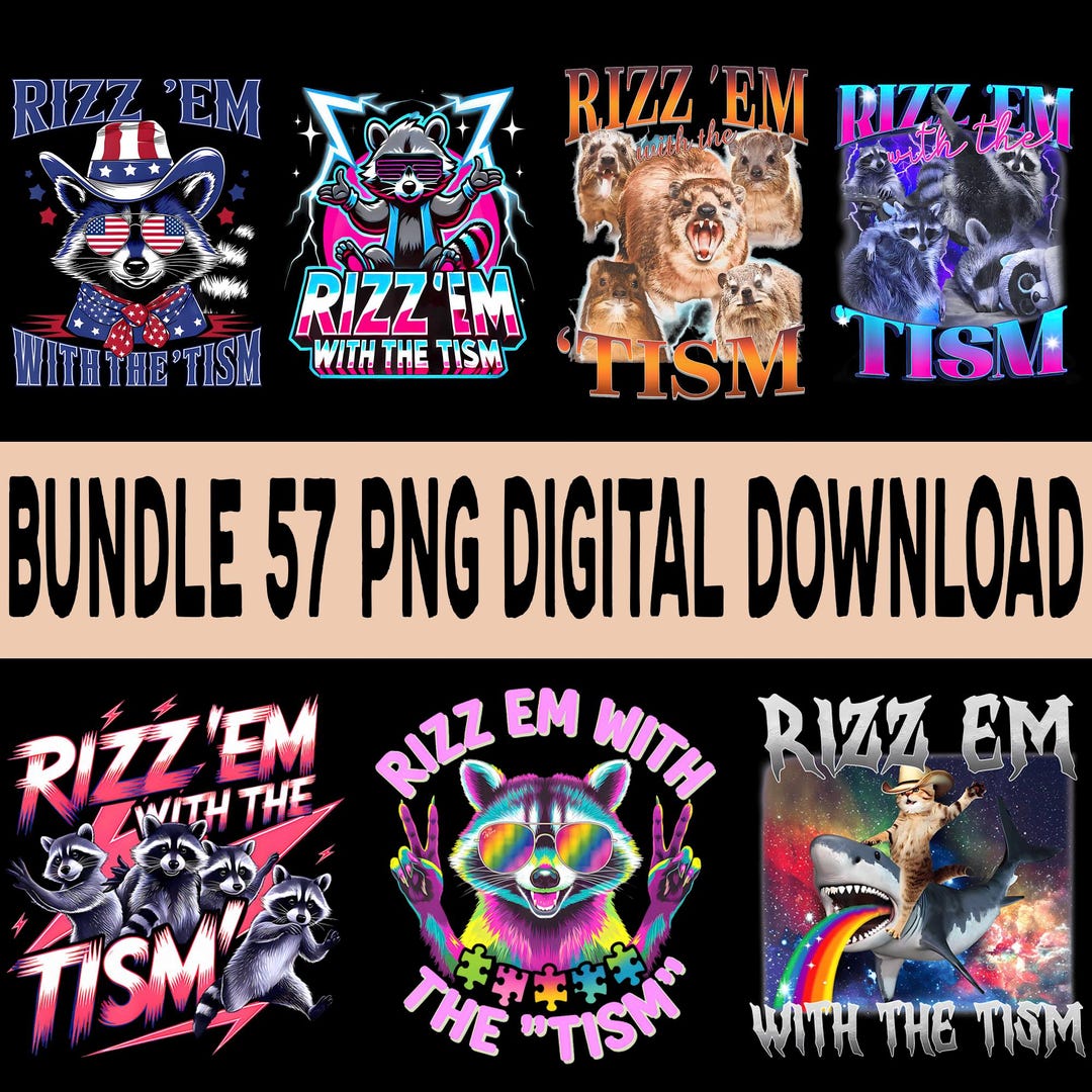 Kids Autism Awareness Png, Autism Awareness Png, Rizz Em With the Tism ...