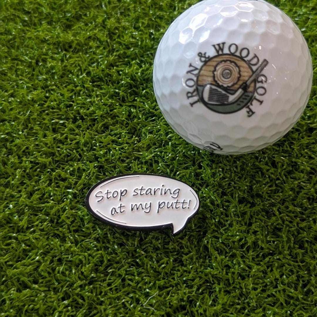 Stop Staring at My Putt | Ball Marker for Men and Women | Magnetic ...