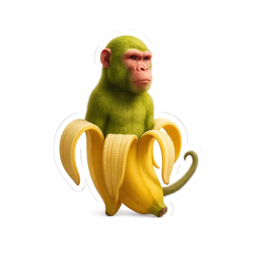 Chimpanzini Bananini Stickers, Italian Brainrot Memes, Custom Sticker ...
